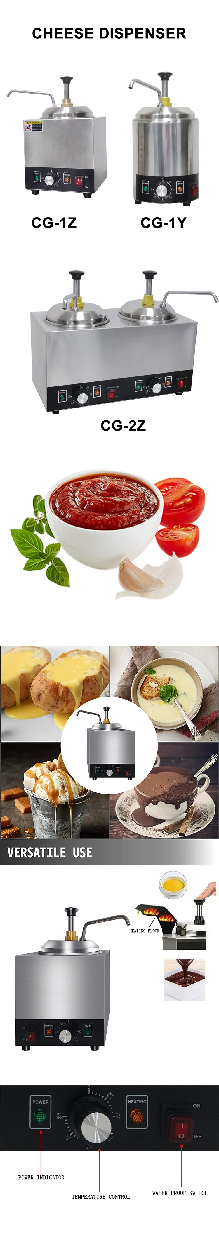 Stainless Steel Electric Nacho Cheese Dispenser with Thermo Pump ...