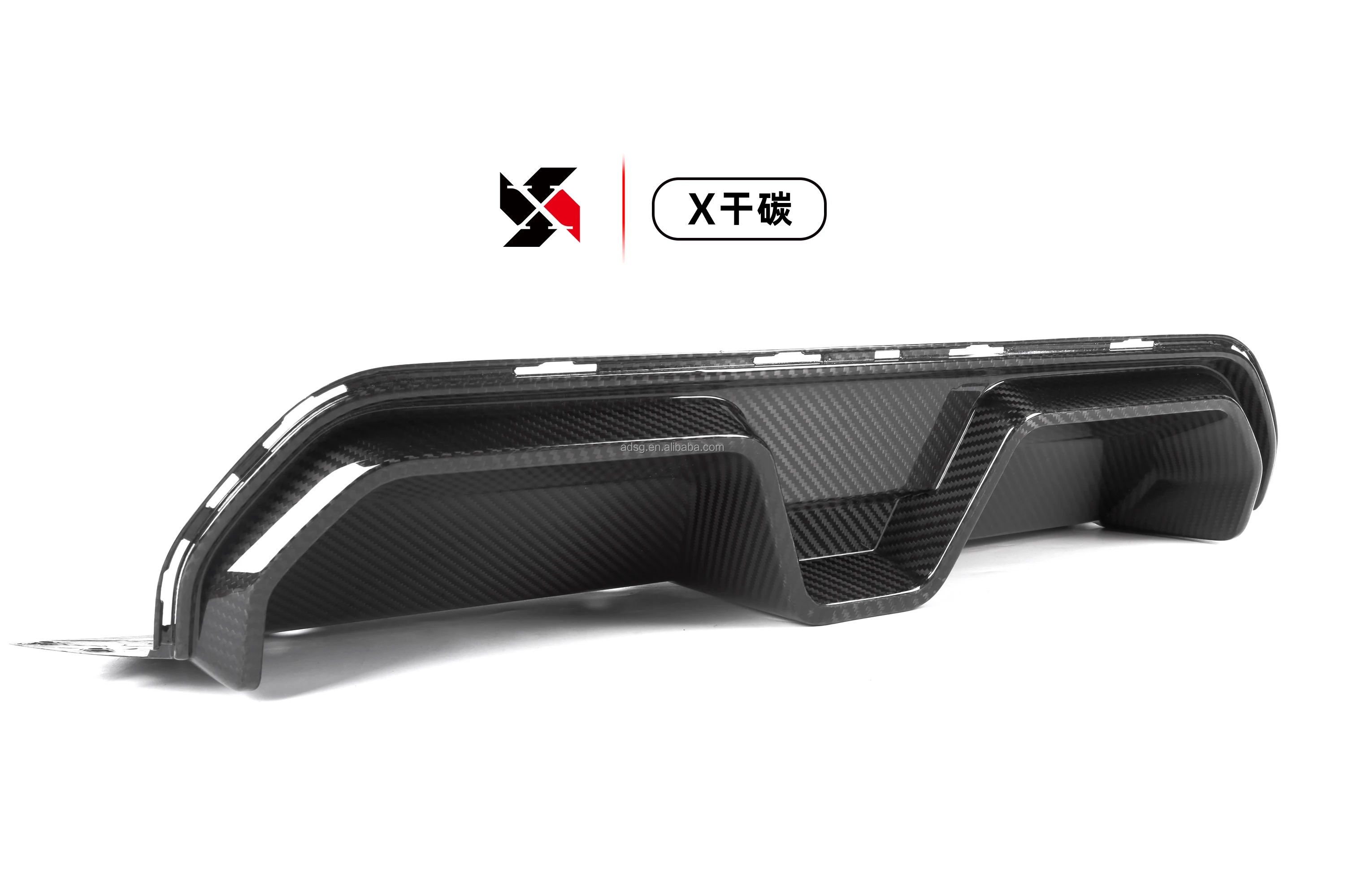 CS Style 5-Piece Set Car Rear Bumper Diffuser G30 Carbon Fiber for BMW G30