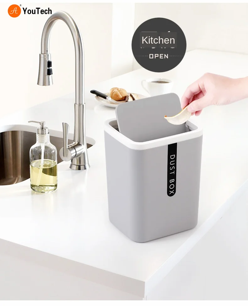 Creative Mini Small Waste Bin Desktop Garbage Basket Home Table Plastic ...