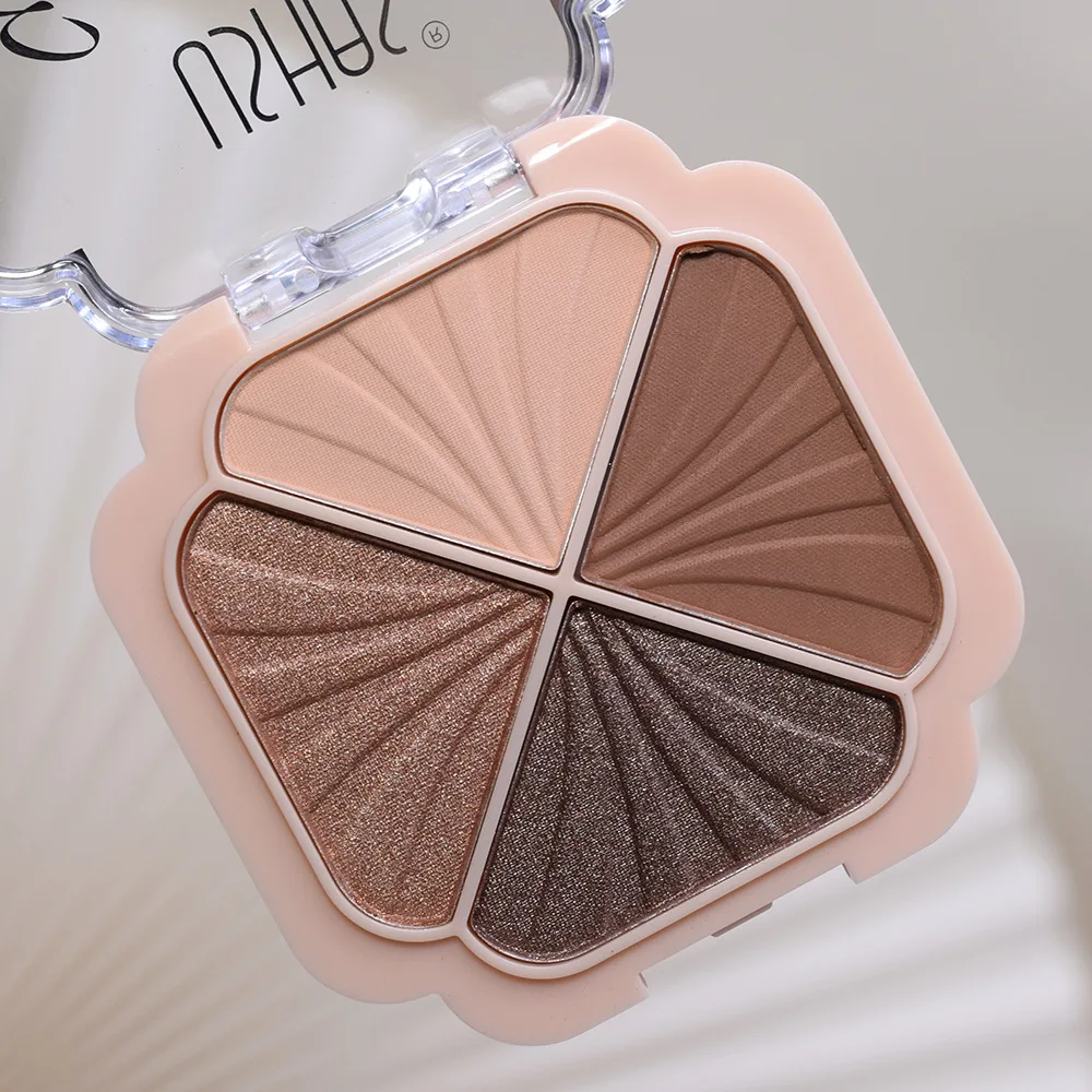 Ushas 24pcs/box 4-color Eyeshadow Palette Smoky Eyes Makeup Pearl Light Matte Eye Shadow Palette ...