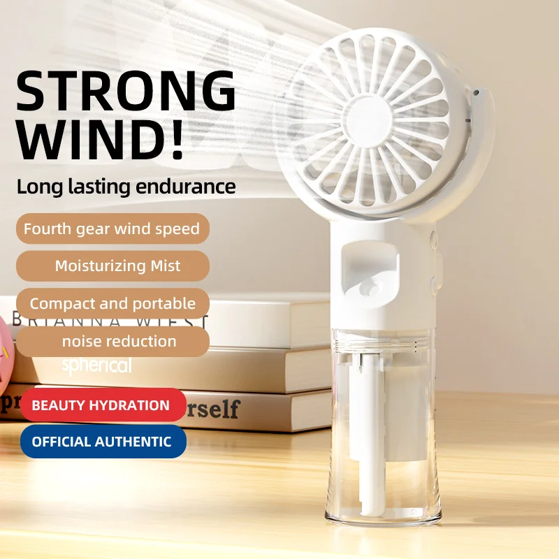 Humidifying Portable Small Fan Outdoor Summer Heat Elimination Handheld ...