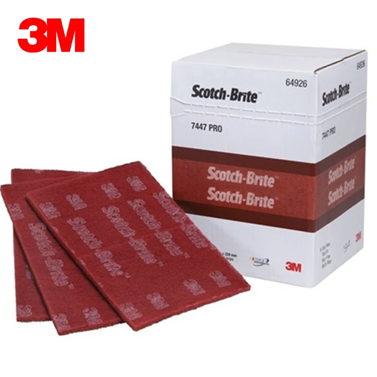 3M 7447 Pro Scotch Brite Hand Sanding Pads for Finishing