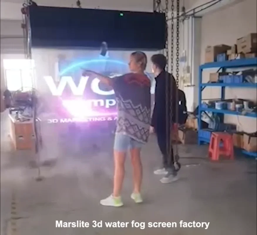 1-3m Downward Water Fog Screen Machine 3d Mist Projection Display Water ...
