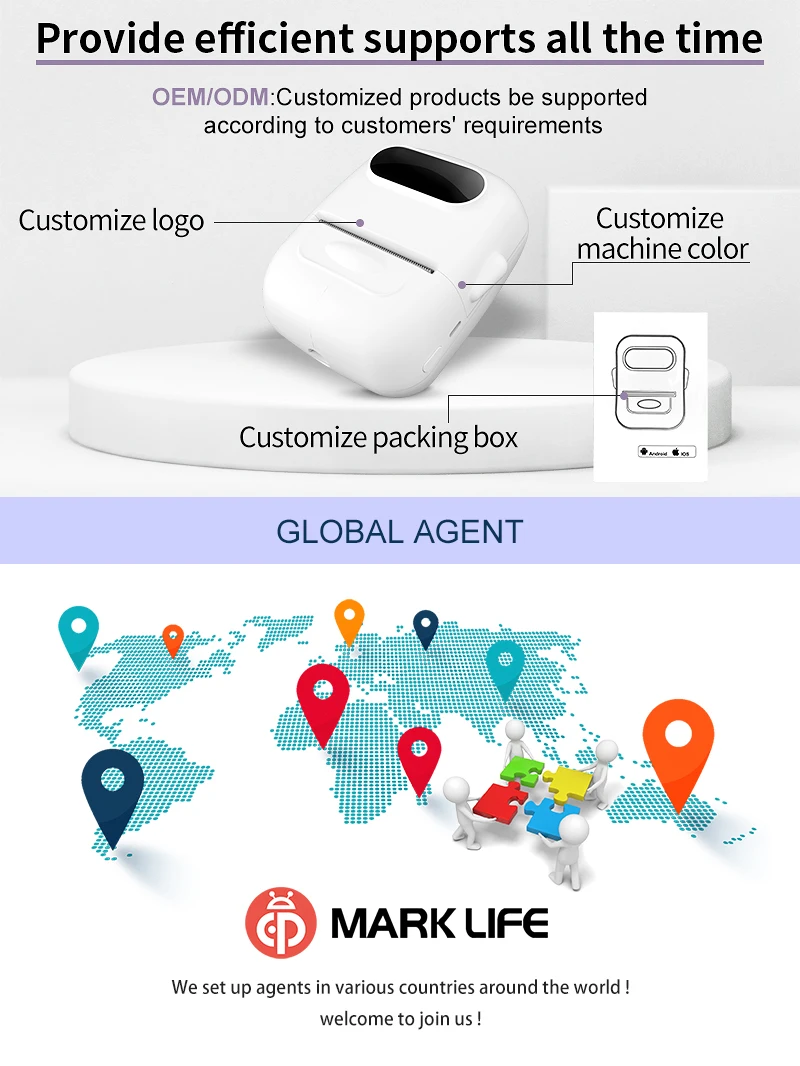 Marklife P50 Label Maker - Compact, Wireless, and Efficient