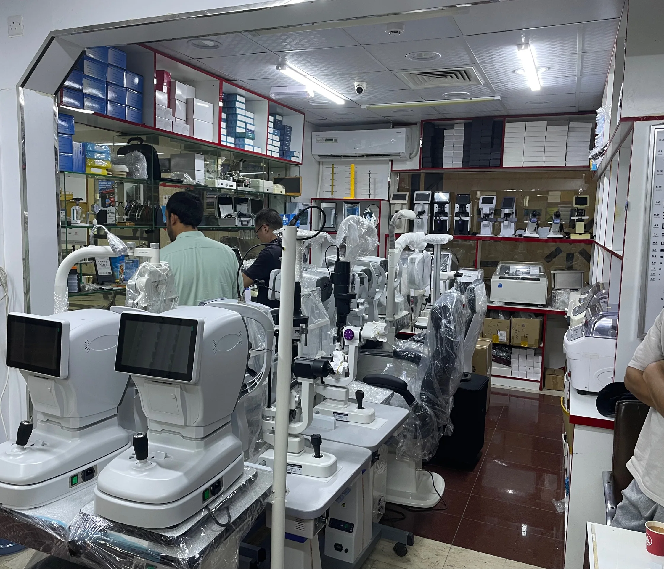 China Factory Optical Unit Ophthalmic Refraction Chair Unit Optometry ...