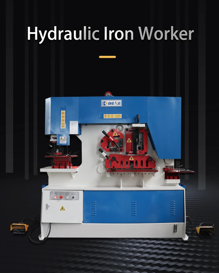 140T Plate Cnc Hydraulic Universal Multifunction Ironworker Iron Worker ...