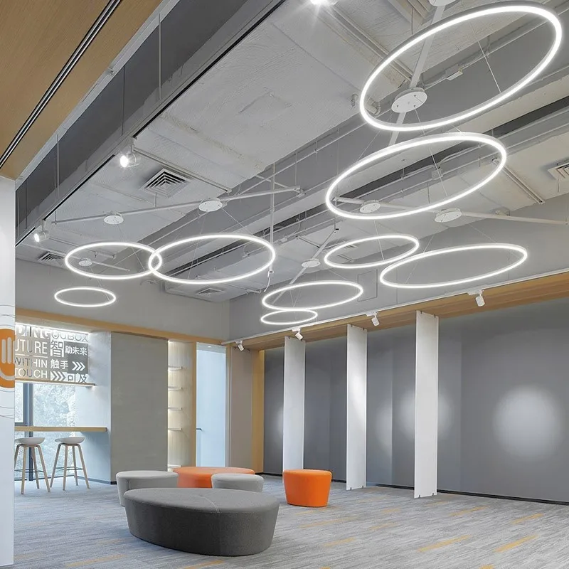 Suspended Customization Circle Curve Linear Aluminium Alloy Bendable ...