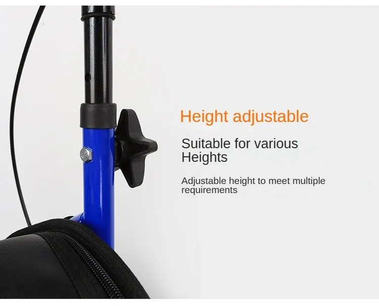 Foldable Three-Wheel Trolley Shopping Cart Elderly Rehabilitation Aid ...