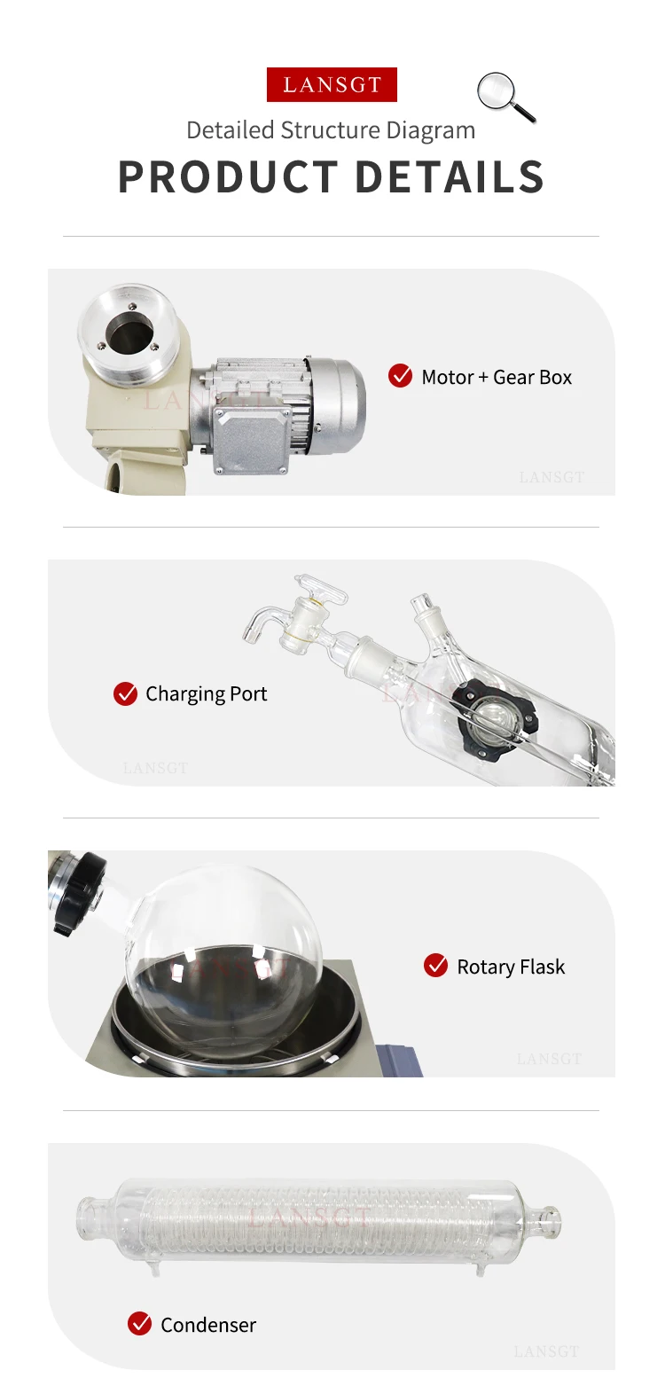30L Explosion Proof Ethanol Alcohol Rotary Evaporator