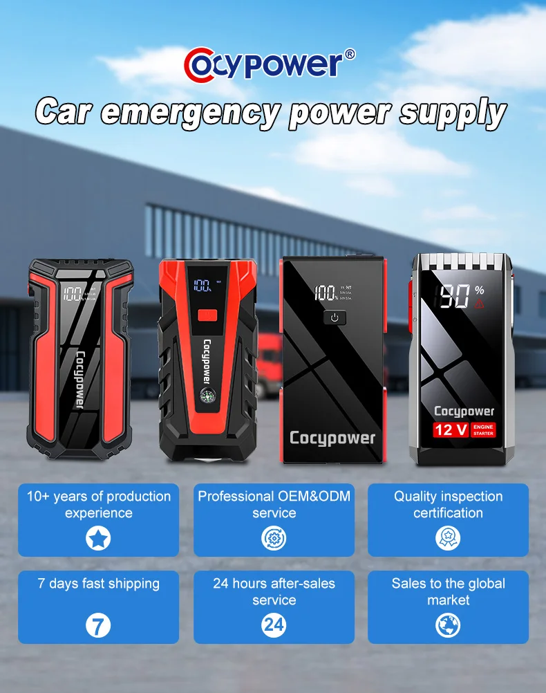 Cocypower 12000mah Car Jump Starter - Reliable Emergency Tool