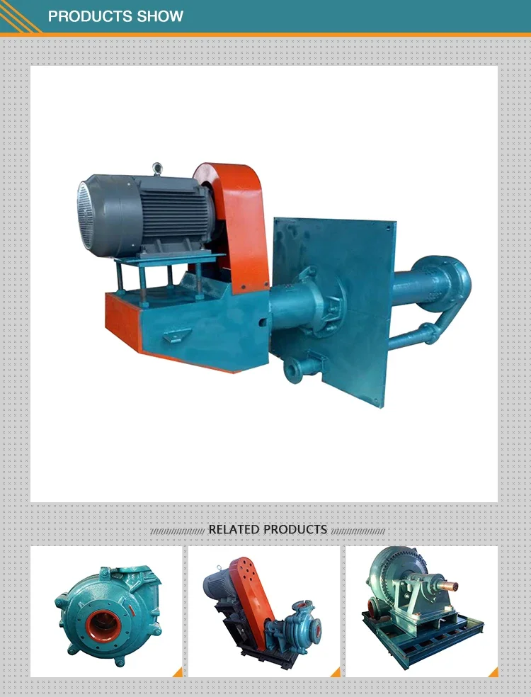 SPR Vertical Type Sump Slurry Pump with Open Impeller for Pond Drain ...