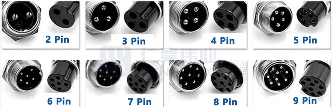 GX12 M12 to Mini Din Male Adapter - 4 Pin Male to Male Cable Cordset ...