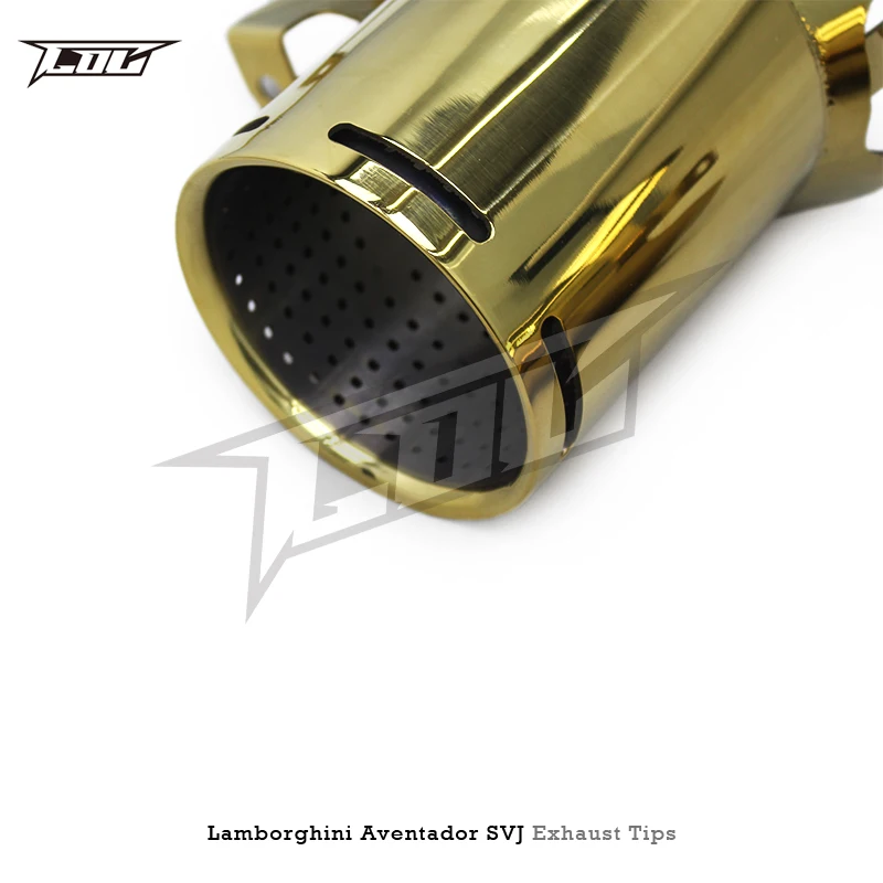 Exhaust Tips For Lamborghini Aventador Svj Stainless Steel Tail Mouth ...