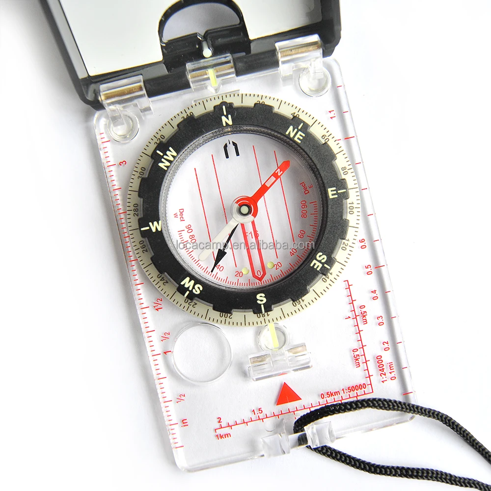 2024 Orienteering Map Compass - Precision and Night Glow