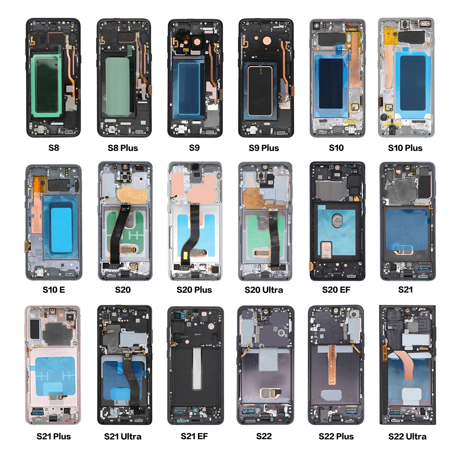 Oem Mobile Phone Lcds For Samsung S8 S9 S10 S20 S21 S22 S23 Plus Ultra ...