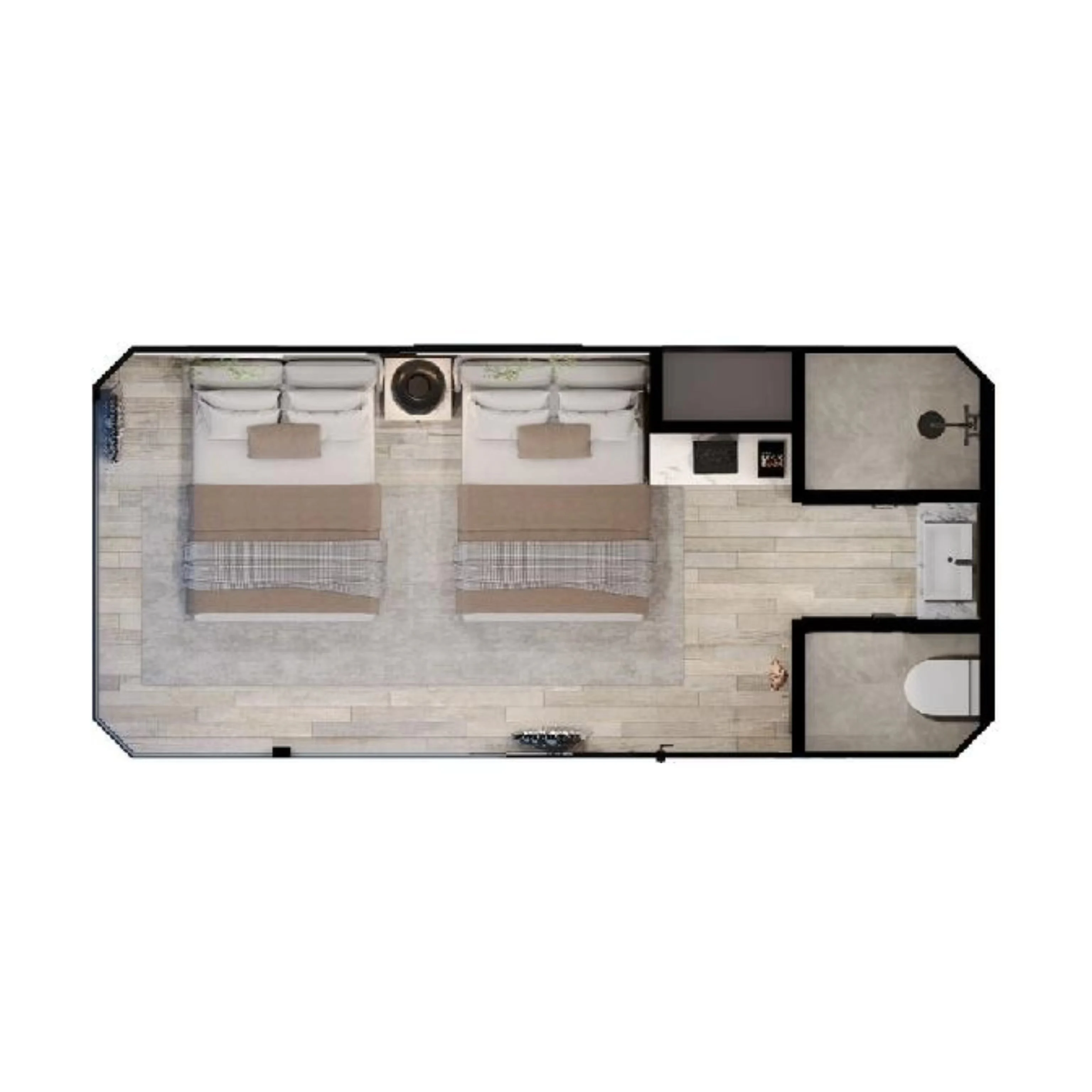 Tiny House Space Capsule Room Sleep Bed Apartment Hotel Furniture Smart ...