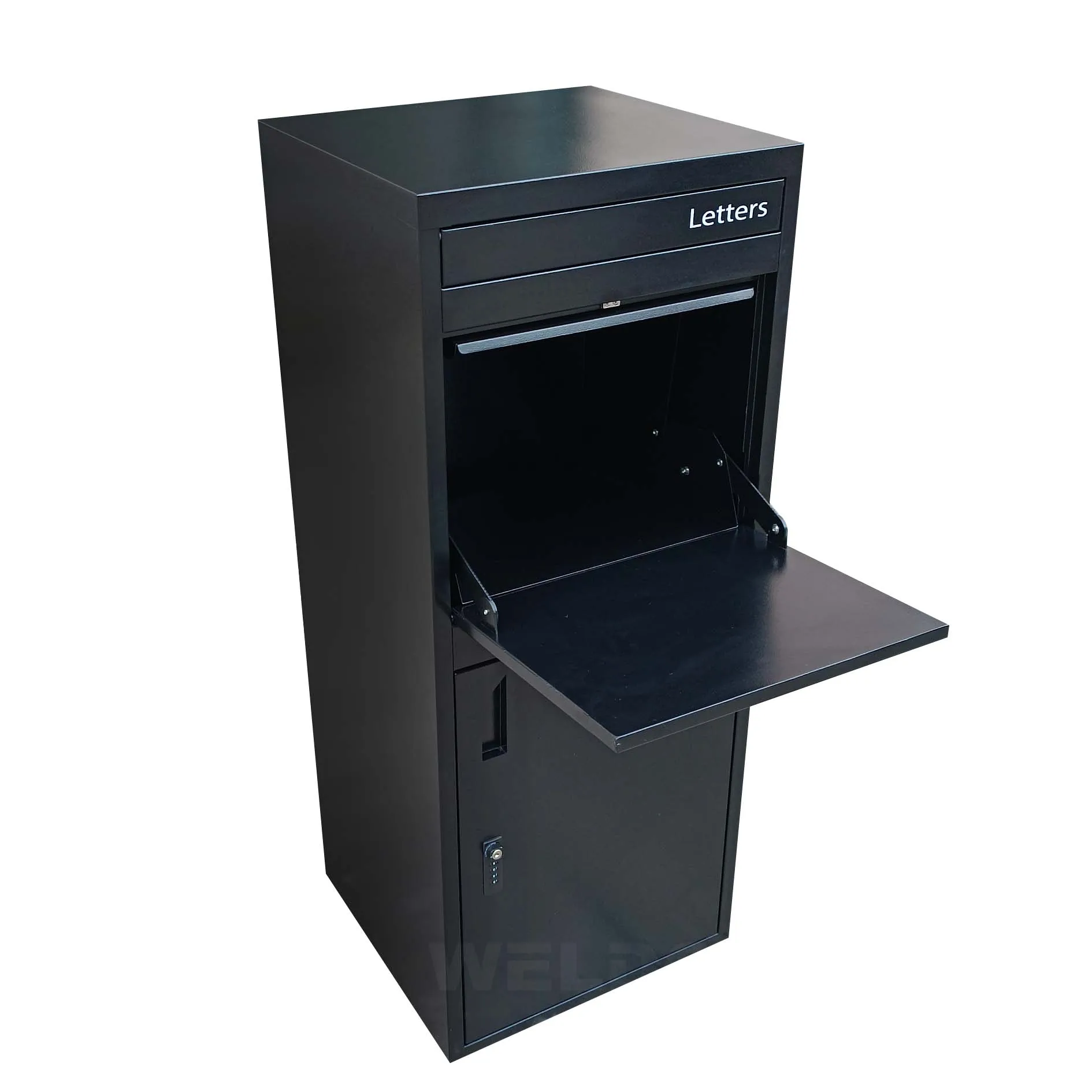 Galvanized Steel Outdoor Gate Free Standing Residential Delivery Drop ...