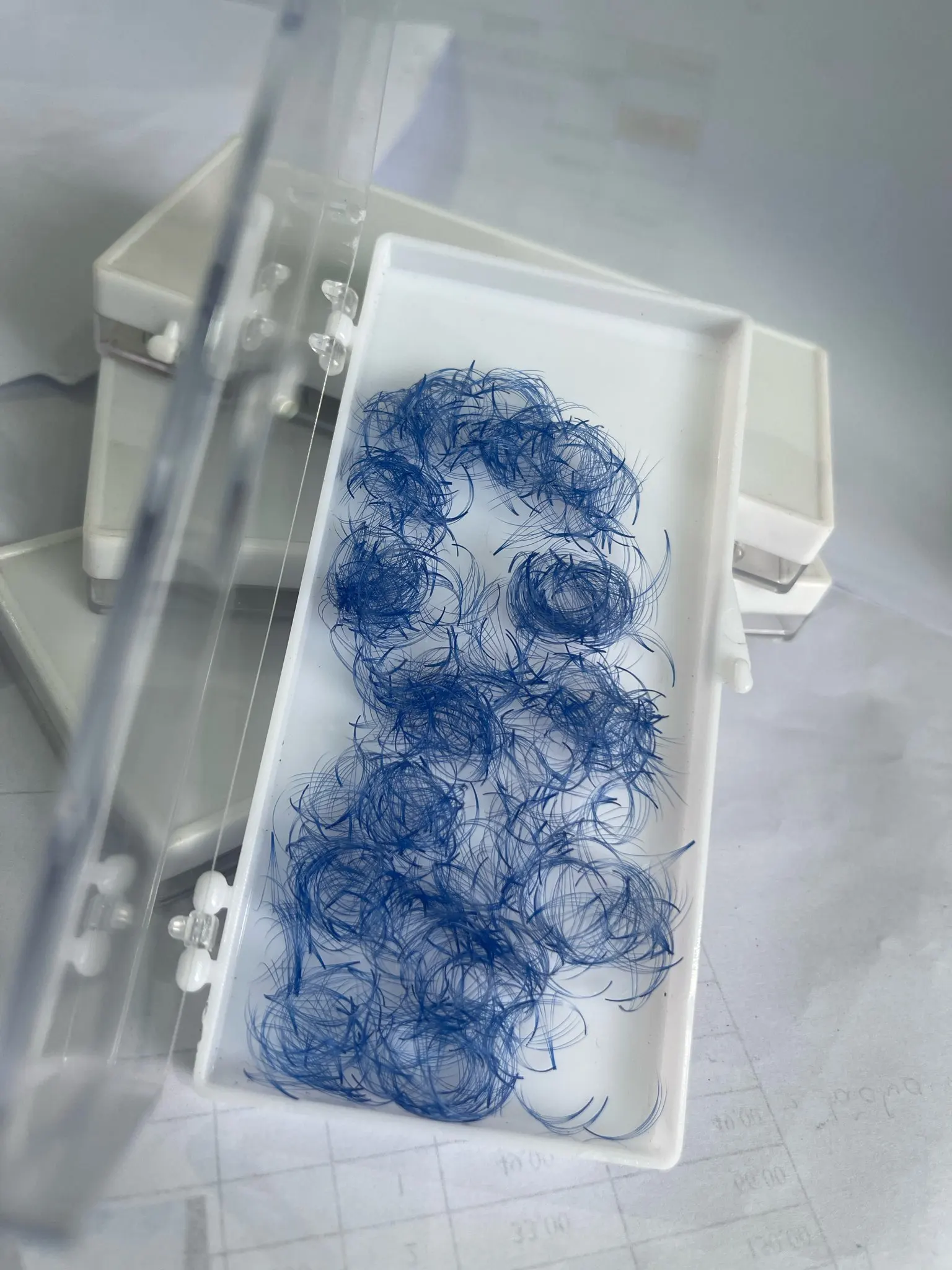 Premium Blue Color Eyelash Extension Blue Silk Lash Colored Eyelash ...