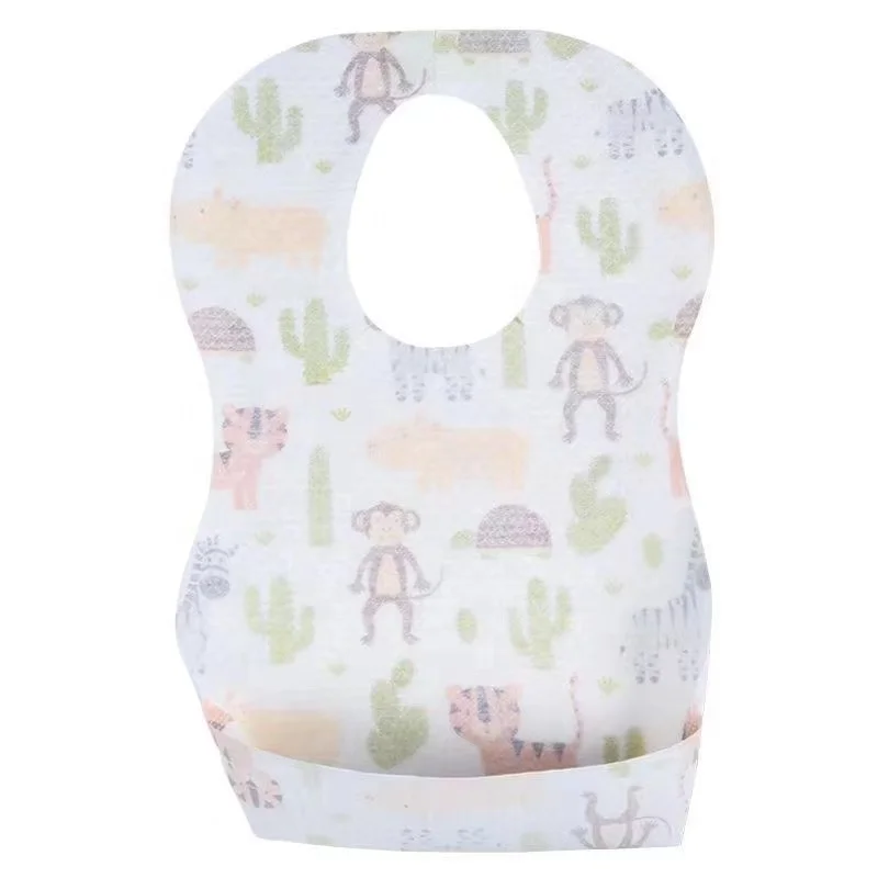 Children's disposable bib, baby rice bag, non-woven small bib, mouth ...
