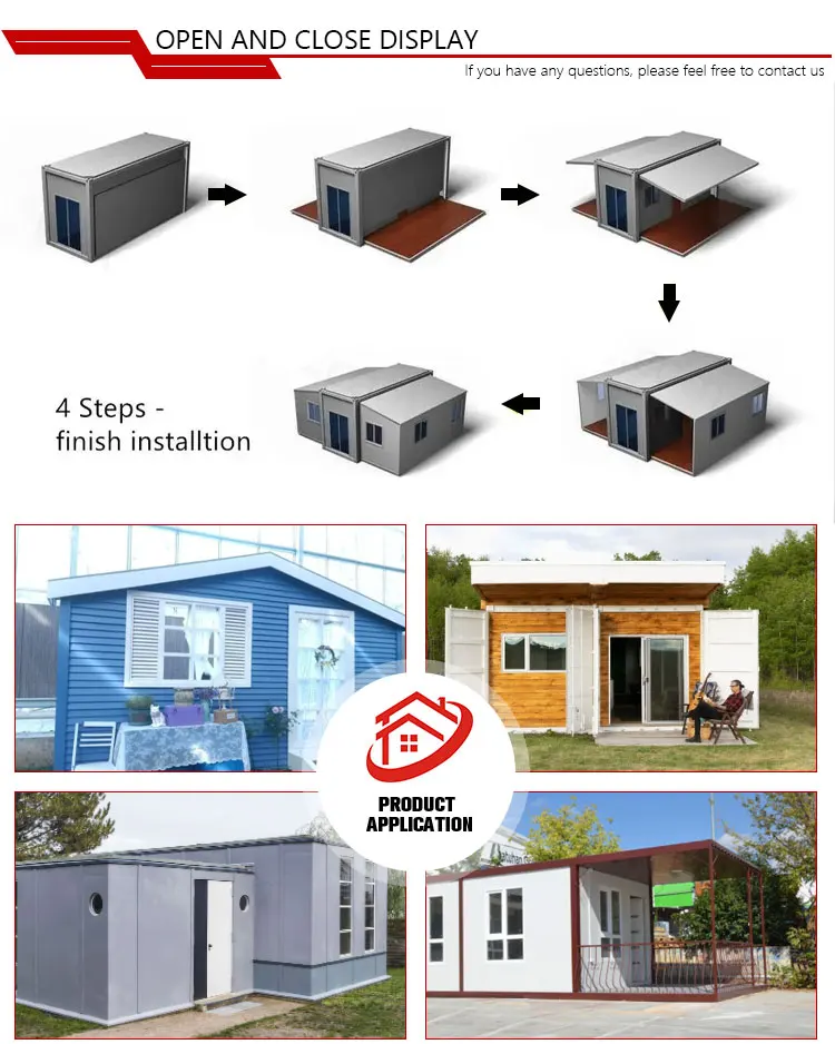 Movable Folding Expansion House Building 2 Bedroom Portable Modular ...
