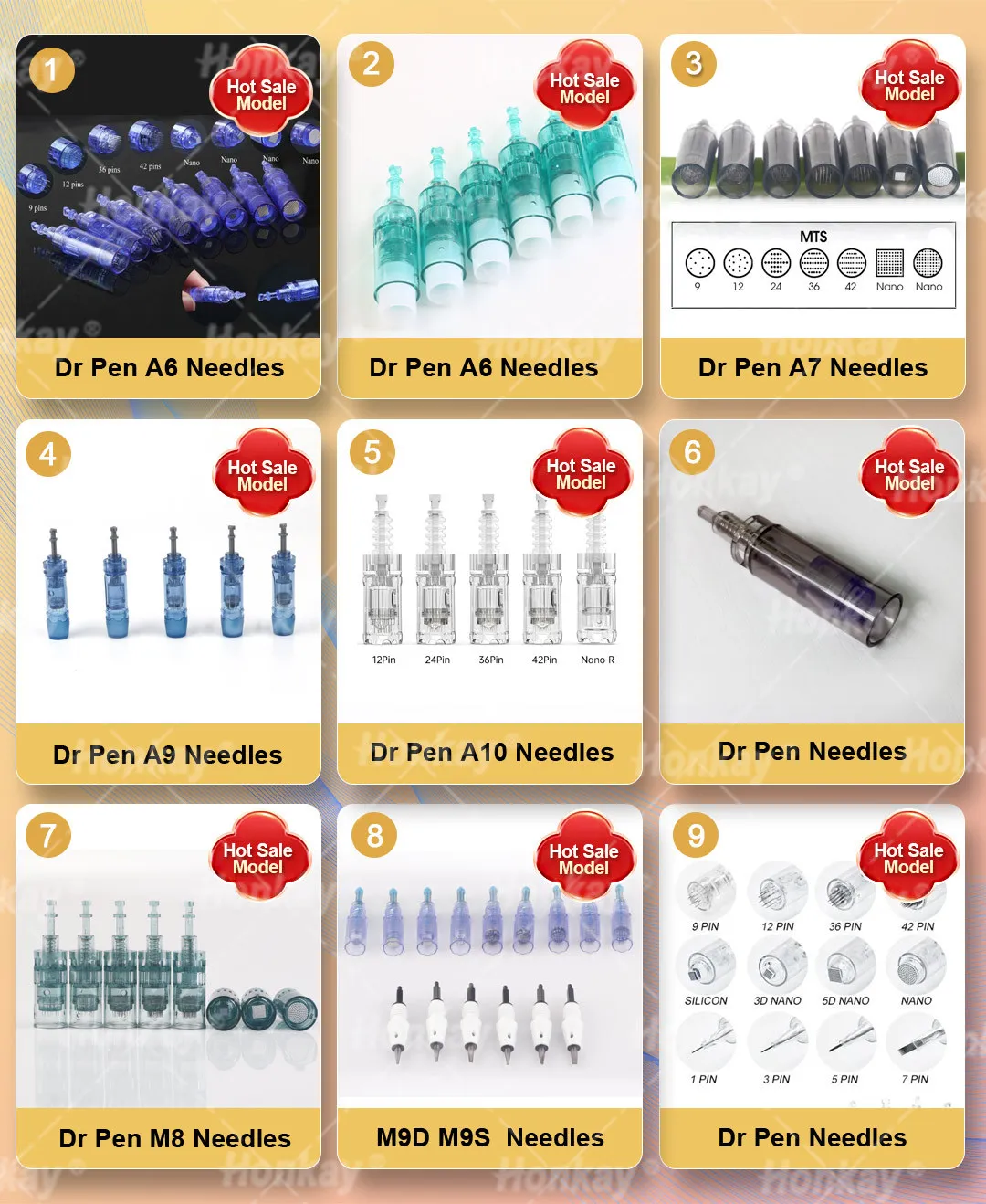 Meso Needles Gun Meso 9 Pins Needles Meso Gun Injector Needle Cartridge ...