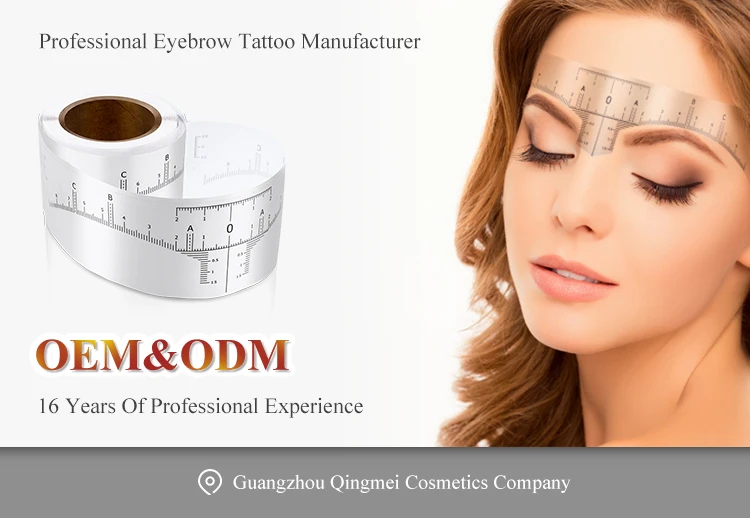 Transparent Disposable Brow Mapping Stickers Stencil Microblading ...