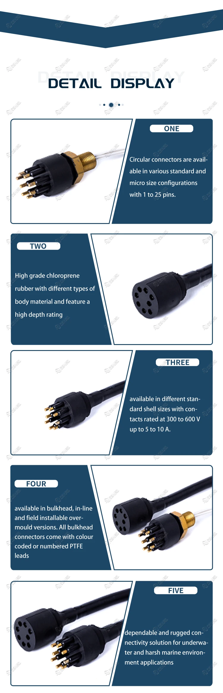 Aviation Plug Subsea Equipment Male Female Customized Subconn Split ...
