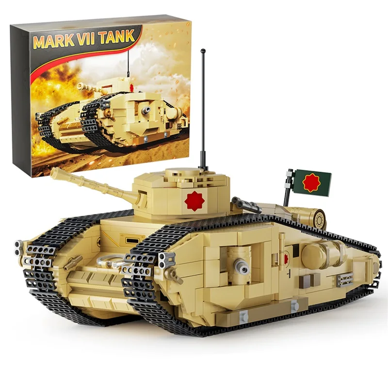 Goldmoc Indiana Jones Army Heavy Battle Tank Mark IV Bricks Toys ...