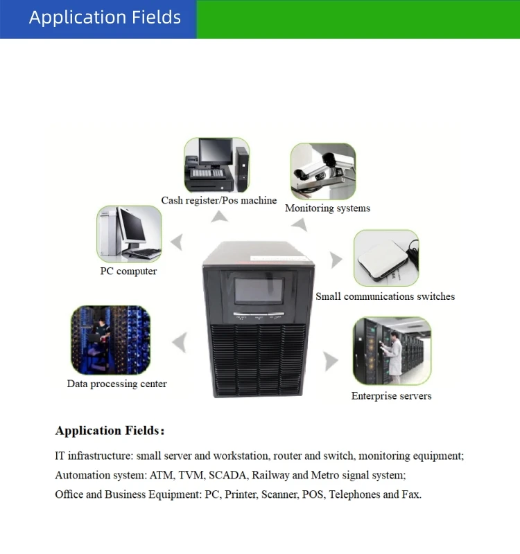 Rack Mounted Ups Power 45kva Rack Mount Ups Pure Sine Wave Three Phase ...