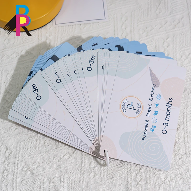 Custom Flash Cards with Plastic Rings - Educational Tools