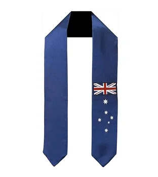 Hot Sale Custom Australia Flag Graduation Stoles Sash Graduation Stole ...