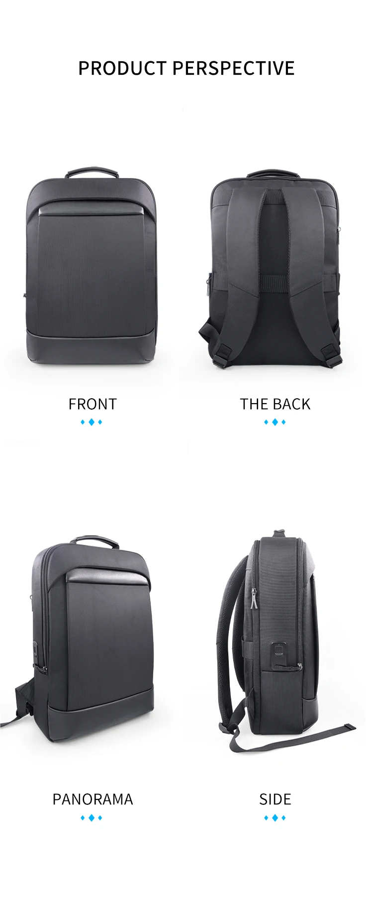 Custom New Designer Fingerprint Lock Men Durable Travel School Computer ...