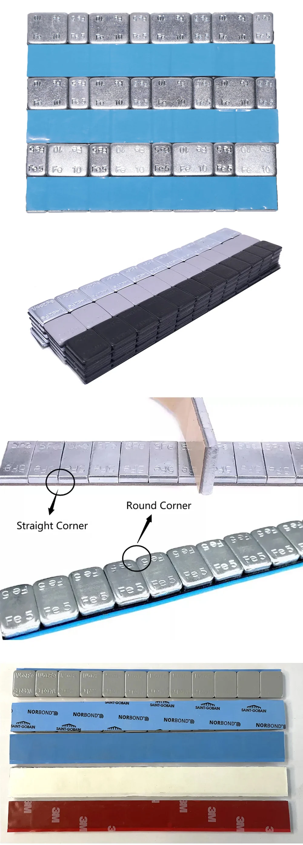 Fe Oz Wheel Weight Steel Wheel Balance Weights Self Adhesive Weights ...
