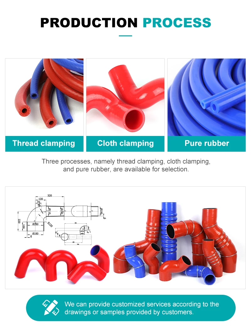 High Pressure Heat Resistant Flexible Silicone Tube Industrial Cutting ...
