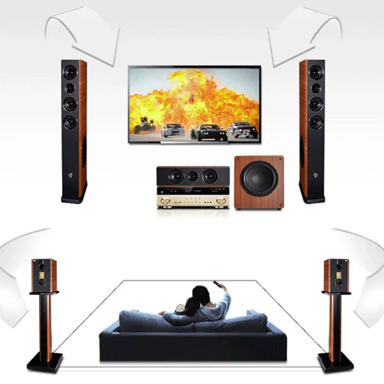 Wooden Adjustable Studio Monitor Stand,Floor Standing 2.0 Speaker Stand ...