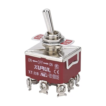 Xt-33b 12vdc 24vdc 3 Pole Double Throw Toggle Switch - Buy 3 Pole ...
