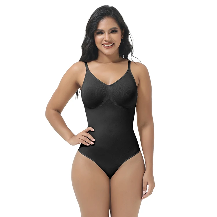 Yiyun New Custom Logo High-cut Sleeveless Tummy Control Bodysuit Seamless Body Shapers Sexy ...