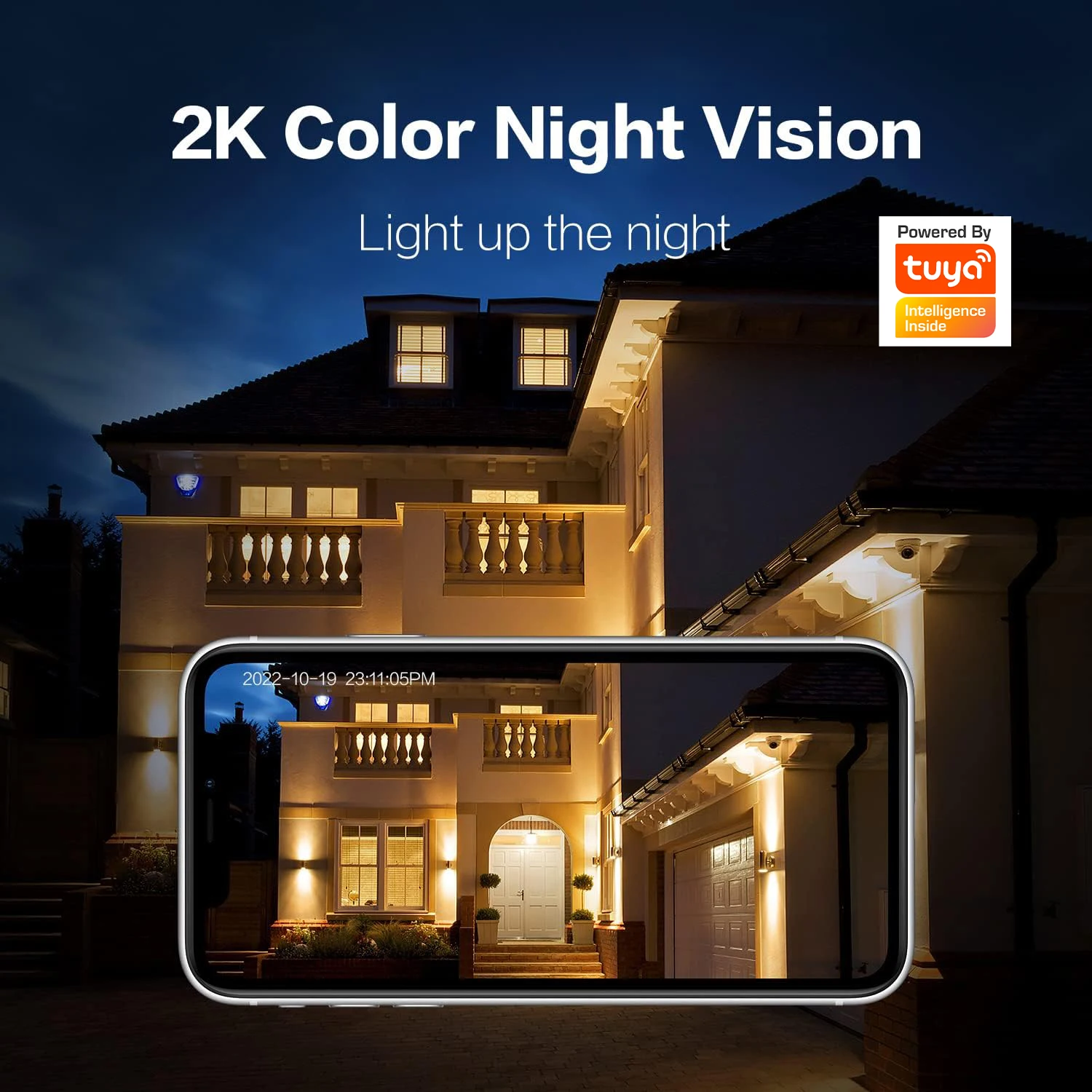 Outdoor 6MP Tuya Camera with H.265, Dual Wifi, & Lan Port