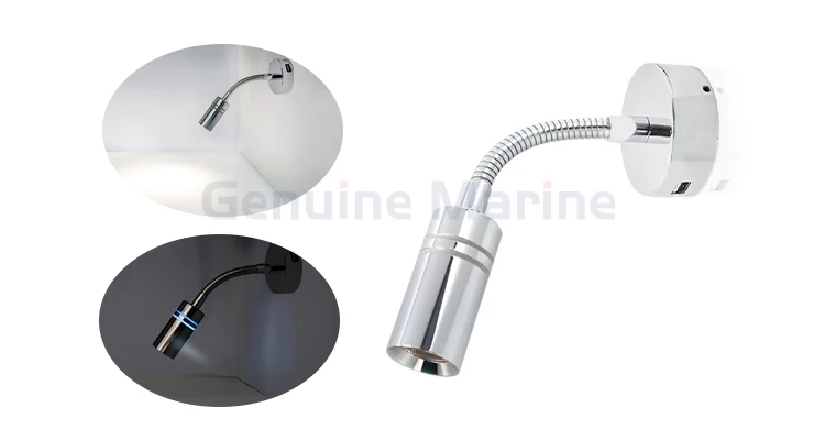 Genuine Marine Boat Interior Gooseneck Book Light 12V LED