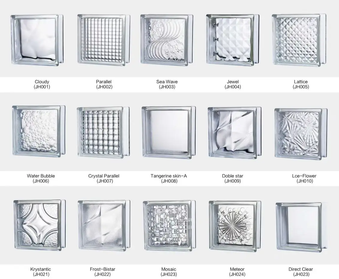 Customized Decorative Glass Blocks for Window and Wall