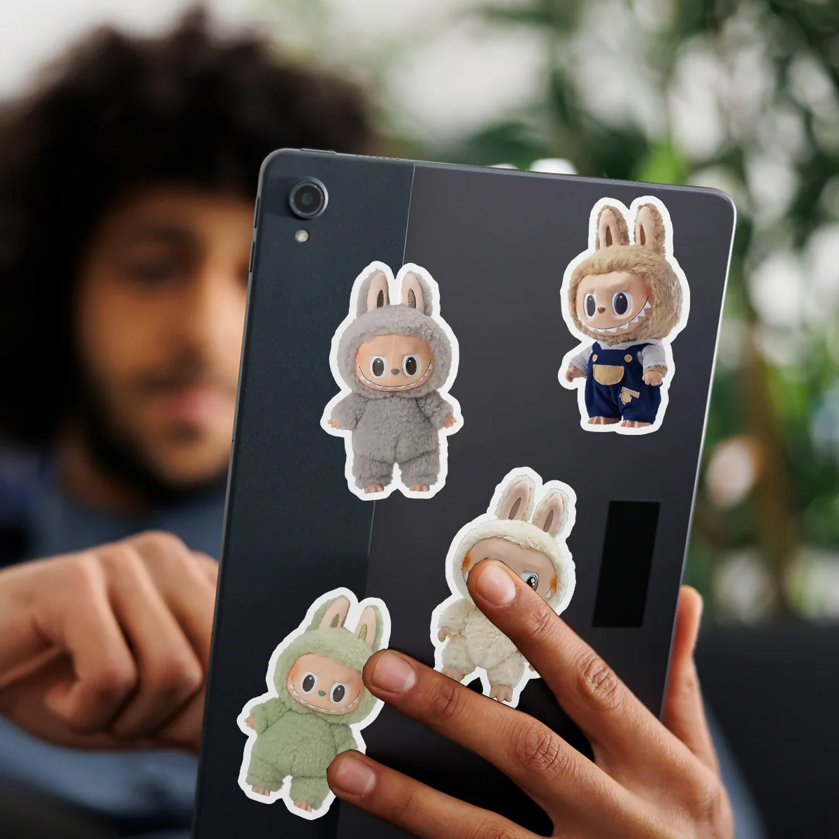 50 Pcs Cute Labubu Graffiti Stickers Mobile Waterproof Decorative ...