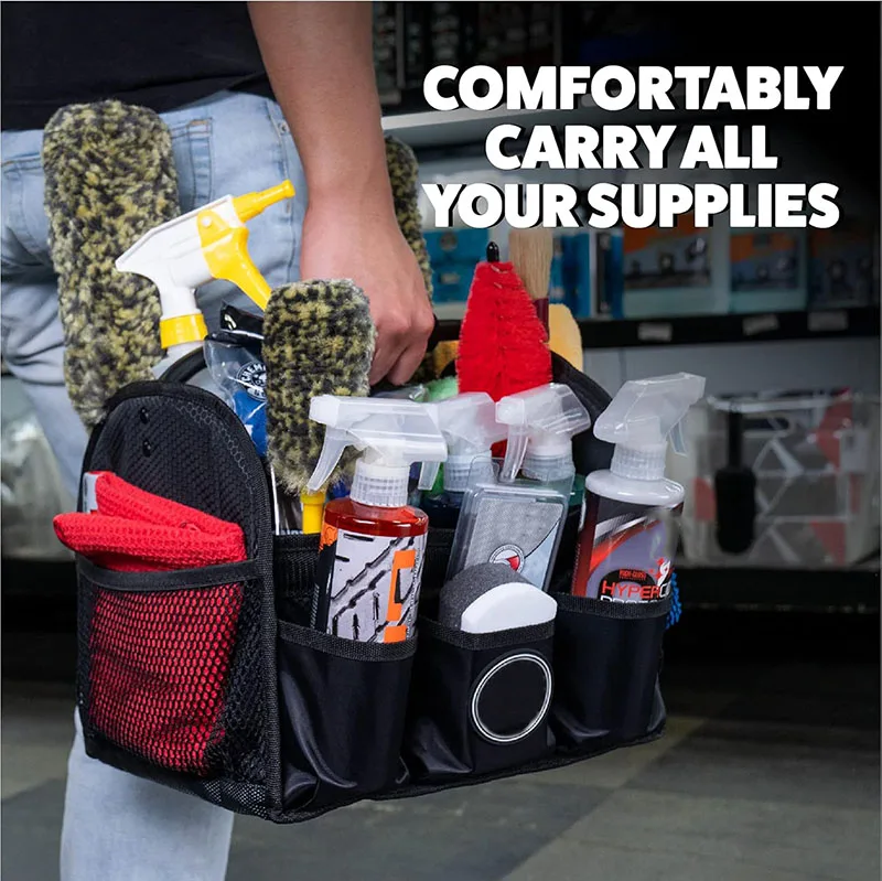 Custom Quick Load Collapsible Detailing Caddy with Metal Padded Handle ...