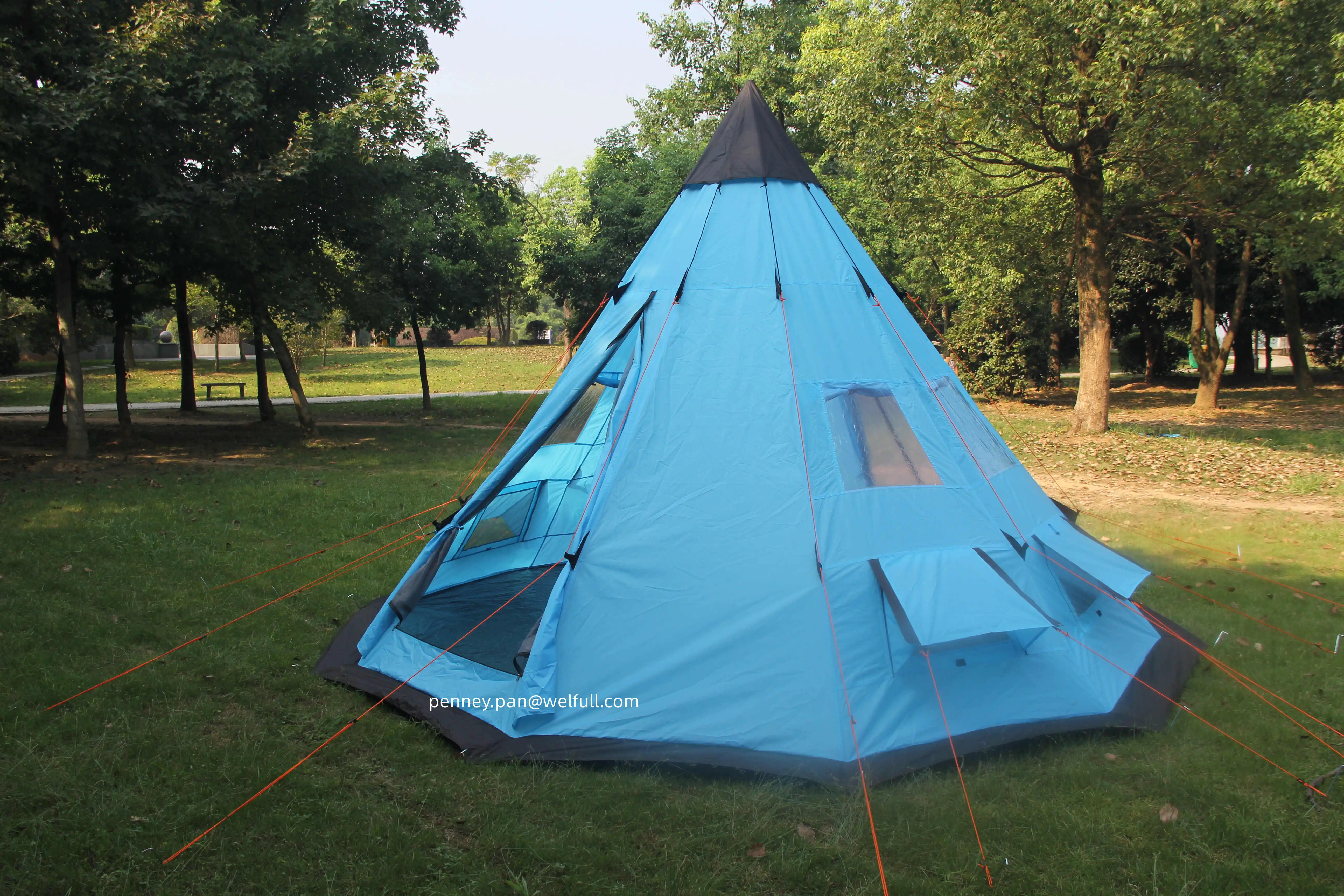 Large Camping Tent 10 Person Family Tepee Outdoor Shelter Hiking ...