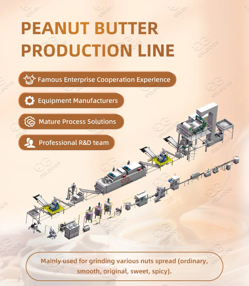 GG Commercial Whole Almond Butter Production Line Walnut Hazelnut ...