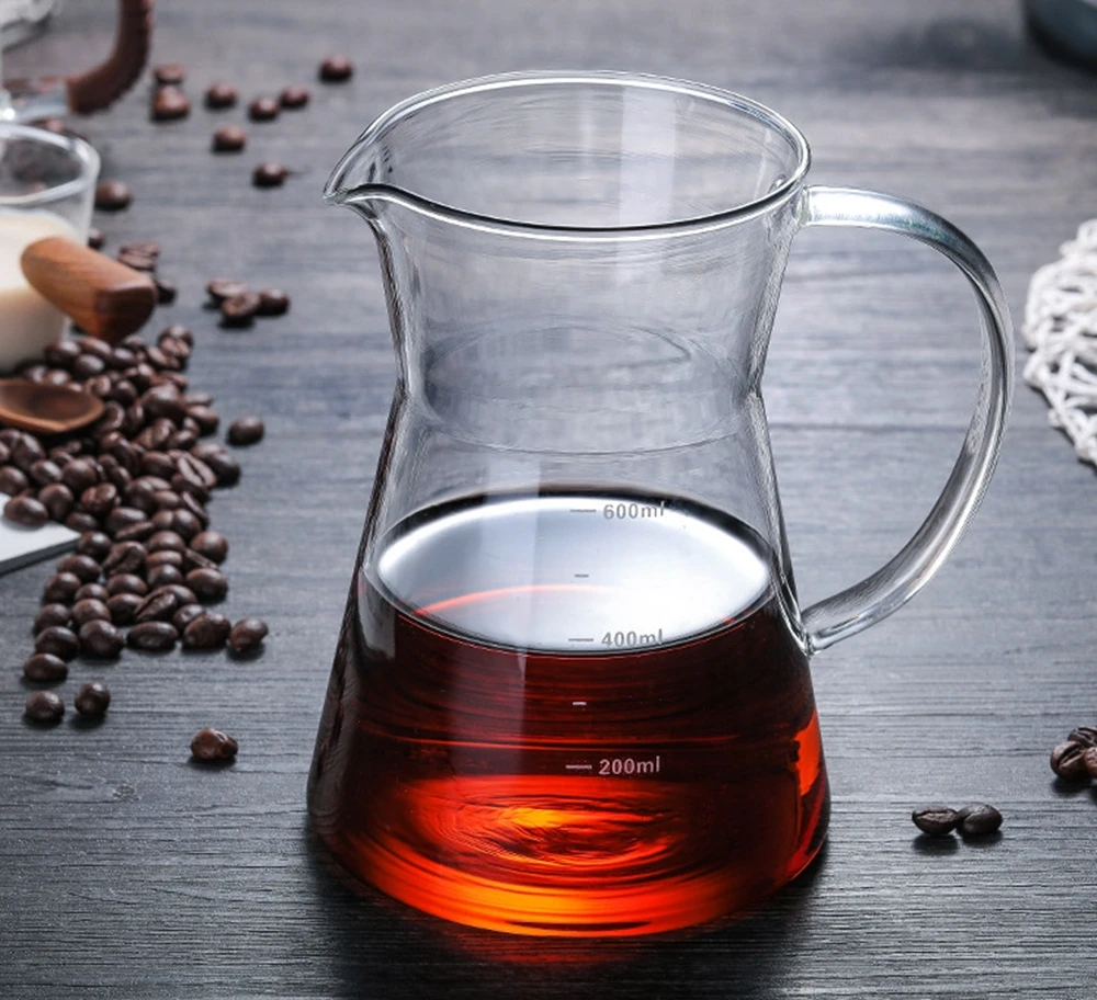 V High Borosilicate Glass Coffee Sharing Pots Pour Over Coffee Tools ...