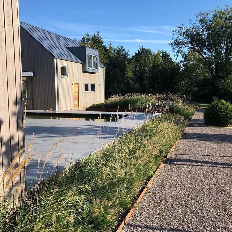 Steel Landscape Tree Plant Ring Corten Steel Rust Metal Garden Lawn ...