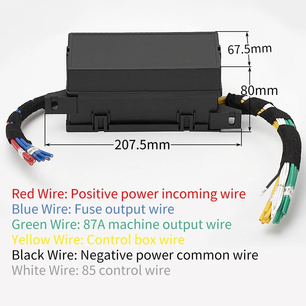 Automotive Fuse and Relay Boxes Black Box Relay 6 Way Waterproof Auto ...