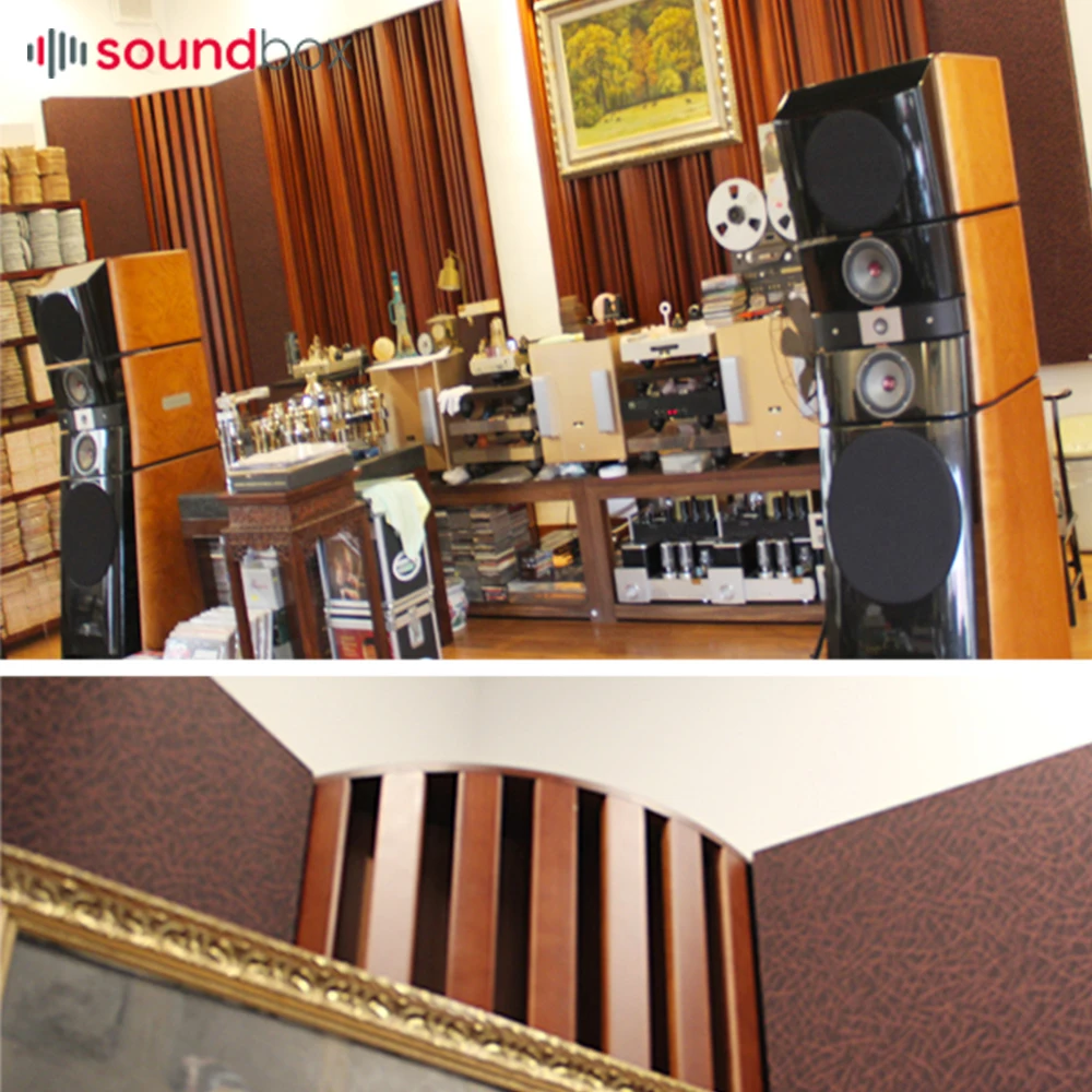 Multi-Color Wooden Acoustic Panels for Sound Absorption | Corner Bass ...
