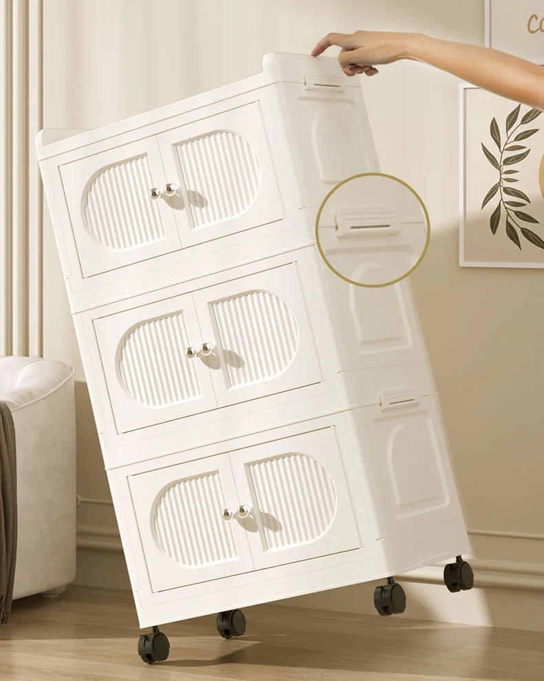 Collapsible Storage Closet Stackable Plastic Storage Box Foldable ...