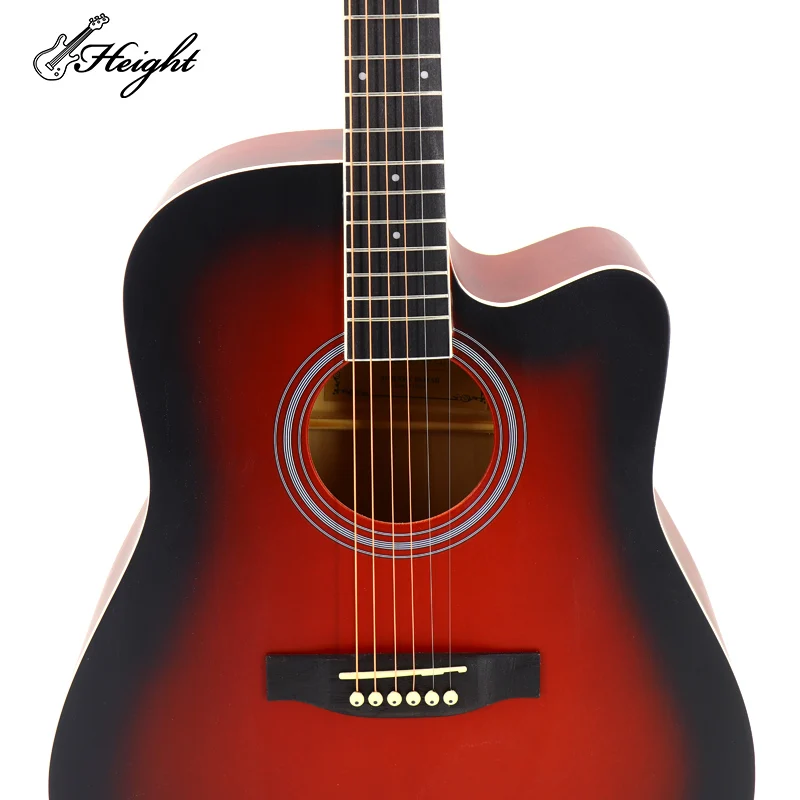 40 Inch Acoustic Guitar Cutaway Guitar Acoustic Basswood Guitar High ...